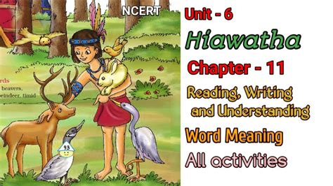 Poem Hiawatha Chapter 11 Unit 6 Marigold English Ncert Class 4