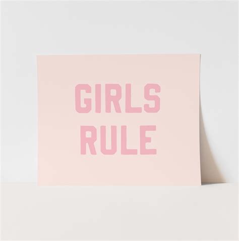 Art Print Girls Rule Girls Room Art Prints And Wall Art For Girls