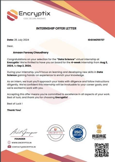 amaan chaudhary on linkedin datascience internship grateful newbeginnings techindustry