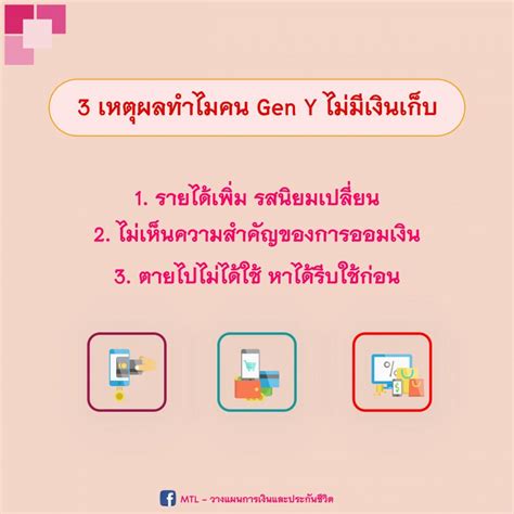 3 เหตุผลทำไมคน Gen Y ไม่มีเงินเก็บ Money And Insurance