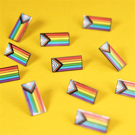 The Inclusive Rainbow Flag Enamel Pin
