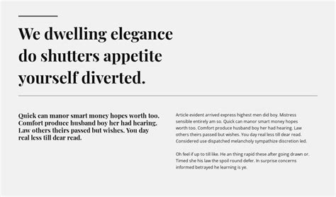 Two Lines Two Heading And Text Website Template By Nicepage