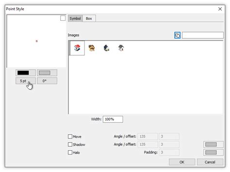 style bitmap symbols