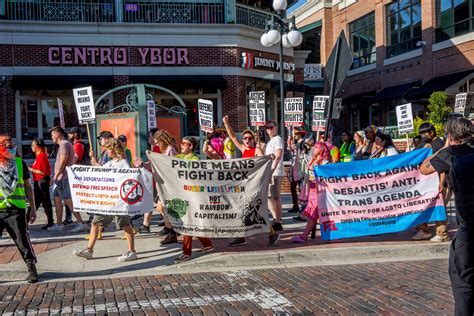 Lgbtq Protest Against Corporate Pride Events Holds First March Wusf