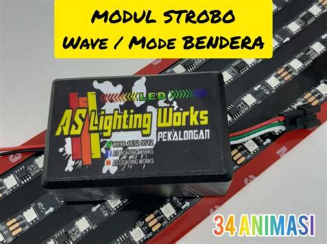 MODUL STROBO WAVE 4 BARIS MODE BENDERA 34 ANIMASI Lazada Indonesia