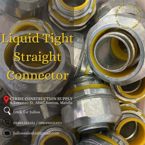 Liquid Tight Straight Connector Commercial And Industrial Construction