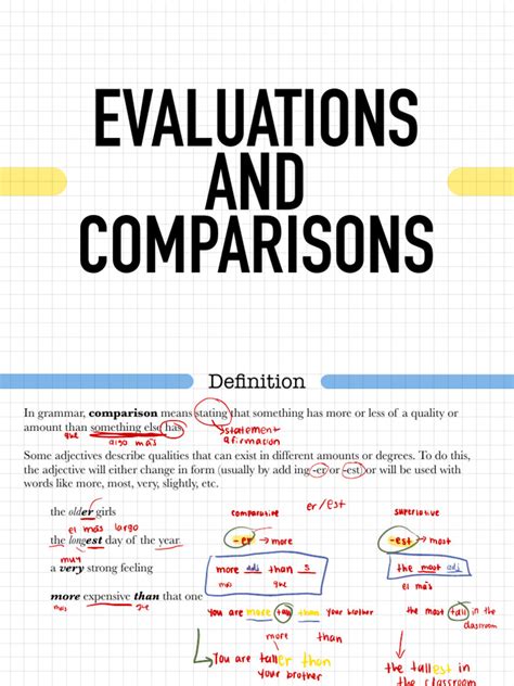 Evaluations And Comparisons Pdf Adjective Semantic Units