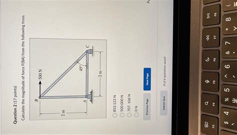 Solved Question 2 17 ﻿pointscalculate The Magnitude Of
