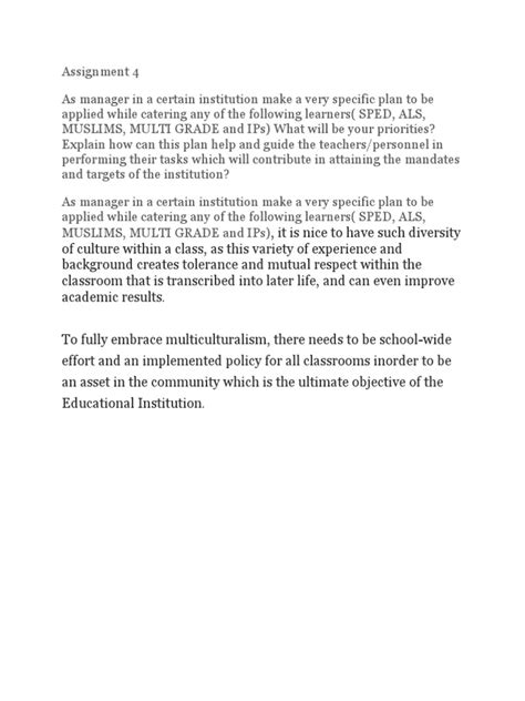 Assignment 4 Inclusive Education Pdf
