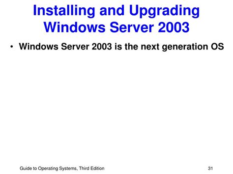 Ppt Installing And Upgrading Operating Systems Powerpoint Presentation Id395811
