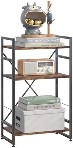 Amazon Com Jaojcoe Shelf Bookshelf With Door Small Tier Bookshelves Bookcases With Metal