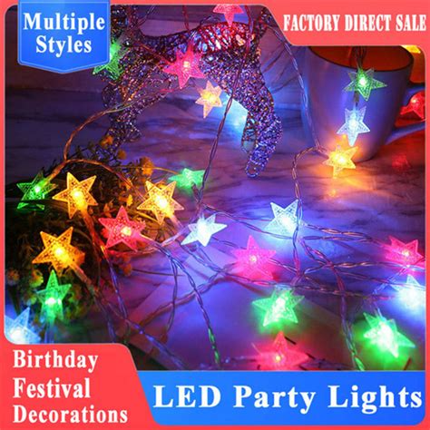 티몬 글로벌 홀세일 【led Lights】cny 새해 생일 파티 축제 방 장식 크리스마스 문자열 조명 요정 램프 자동차용품