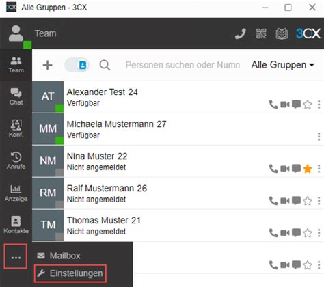 Einstellungen Der CX Cloud You Hilfecenter