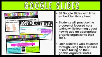AVID Tutorial Focused Notes Digital Lesson Using Graphic Organizers
