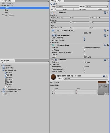 Open Door Animation With Proximity Unity Engine Unity Discussions