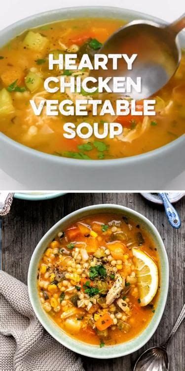 Best Ever Hearty Chicken Vegetable Soup Comida Saludable Healthy