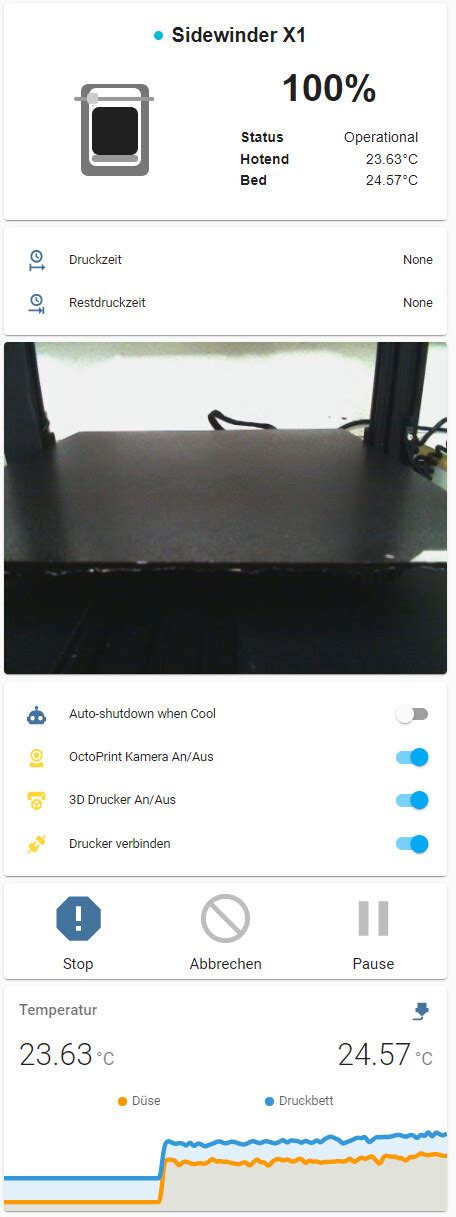 Control Octoprint In Homeassistant Hadashboard Home Assistant Community