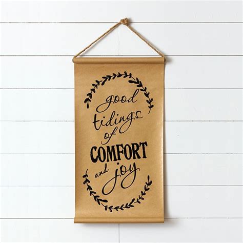 Good Tidings Scroll Wall Art Antique Farmhouse