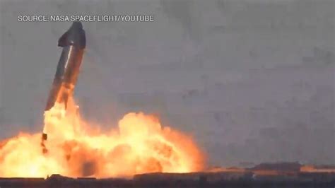 Spacexs Biggest Rocket Manages First Landing Then Explodes Bloomberg