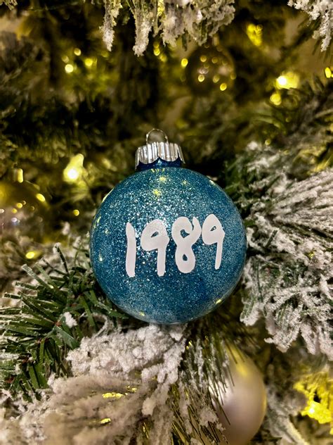 Taylor Swift Glitter Ornaments Swiftmas Ornaments Eras Tour Ornaments