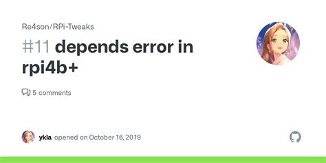 Depends Error In Rpi4b · Issue 11 · Re4sonrpi Tweaks · Github