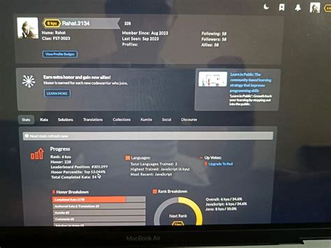 Rahat On Linkedin Codingmilestone Continuouslearning Codewars