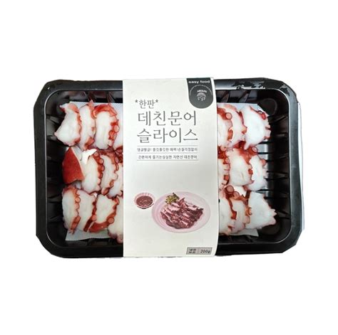 한판 데친 문어 슬라이스200g 배민 장보기∙쇼핑