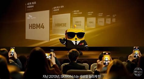 A Hbm Chip Character Is Seen In This Still Of Sk Hynixs Ad For Its ″hbm Chips″ Snack Uploaded