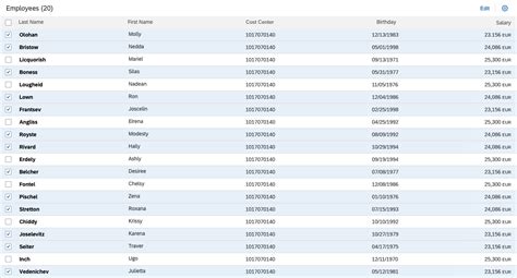 Object Handling Mass Edit Sap Fiori For Web Design Guidelines