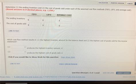 Solved Calculator Printer Version Back Problem 6 02a A
