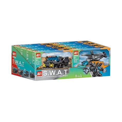 Masahiro 9098 Non Lego ChiẾn Binh Mecha CẢnh SÁt Đen Swat Bộ đồ Chơi