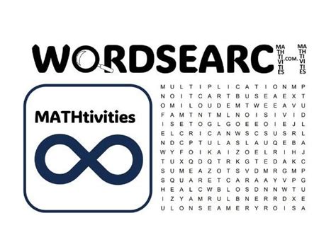 Enhanced Wordsearch For Maths Theme Place Value Teaching Resources