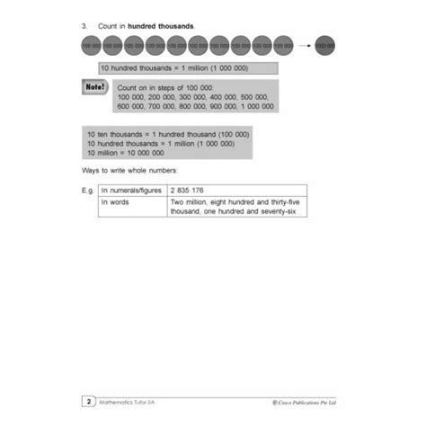Primary Five Mathematics Tutor 5a Volume 1