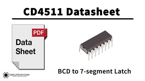 Cd4511 Bcd To 7 Segment Latch Decoder Driver Datasheet Segmentation