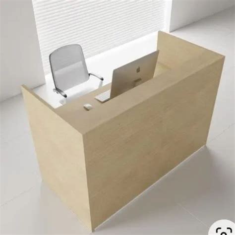 L Shape Reception Table For Office Without Storage At Best Price In