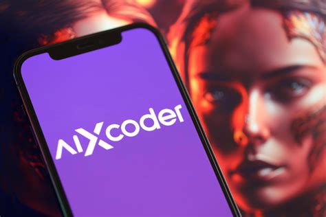 KYIV UKRAINE MARCH 17 2024 AIXcoder Logo On IPhone Display Screen