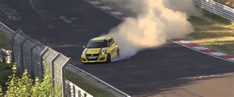 Suzuki Swift Sport Nurburgring Crash Shows Terminal Understeer Panic Autoevolution