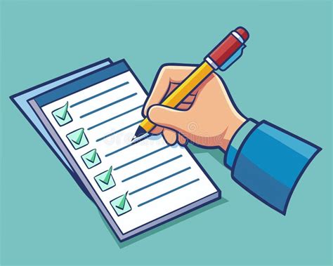 Checklist And Form Checkbox Pen Business Office Concept Survey Test