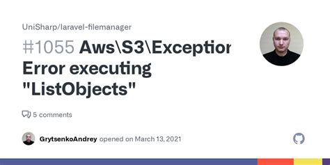 Aws S3 Exception S3Exception Error Executing ListObjects Issue