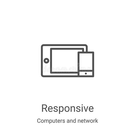Responsive Icon Vector From Communication Collection Thin Line