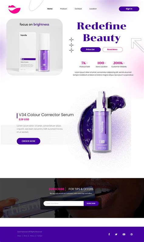 entry 3 by digitalpros20 for ui ux landing page one product freelancer