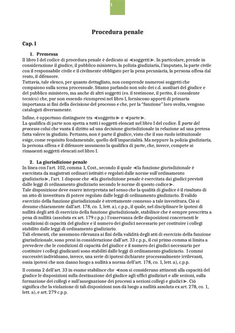 Riassunto Di Compendio Di Procedura Penale M Bargis Cedam 2020