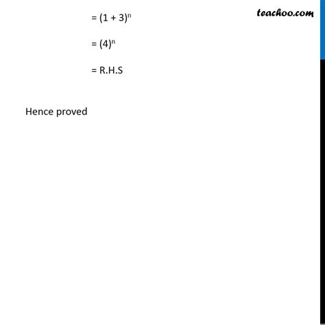 Ex Prove That Sum R N R NCr N Ex