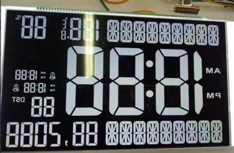 Oem Lcd Digital Clock Display Module With Led Backlight Pcb Custom
