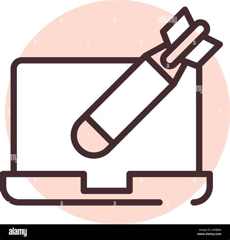 Cyber Security Attack Illustration Vector On White Background Stock