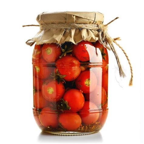 Premium Photo Jar Filled With Abundant Red Tomatoes