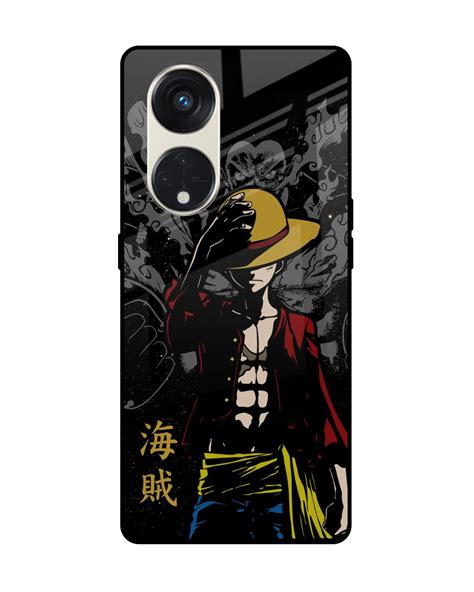 Buy Dark Luffy Premium Glass Case For Oppo Reno8T 5G Shock Proof