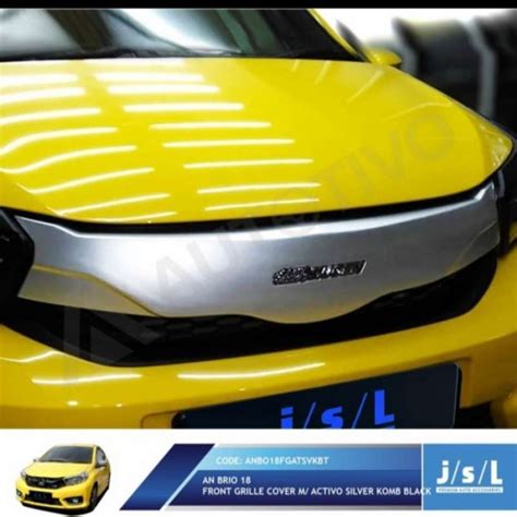 Promo Grill Depan All New Brio 2018 Front Grille Activo Silver Black