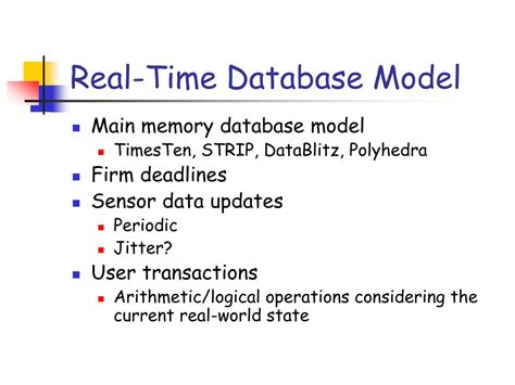 Ppt Real Time Data Services And Databases Balancing Timeliness And Freshness Powerpoint