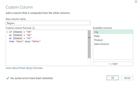 Excel Power Query If Statements With Conditional Columns